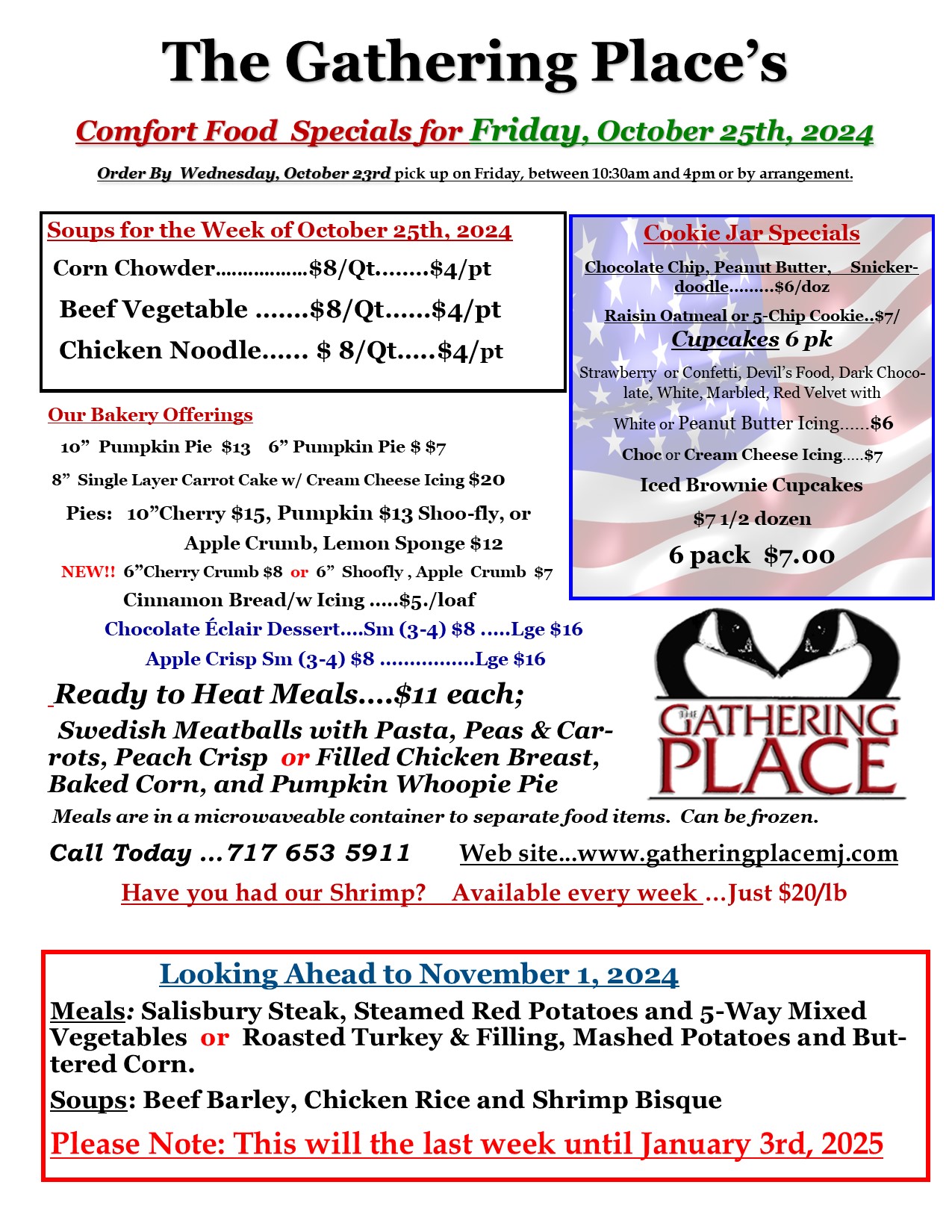 Specials of the Week - The Gathering Place